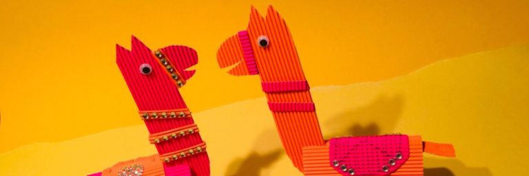 Lama van ribbelkarton » Crea met kids