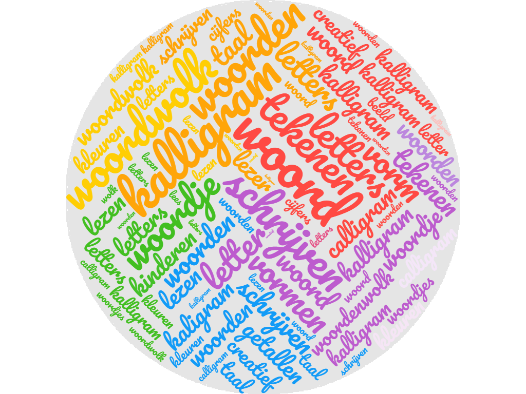 Hoe werkt een kalligram? » Crea met kids