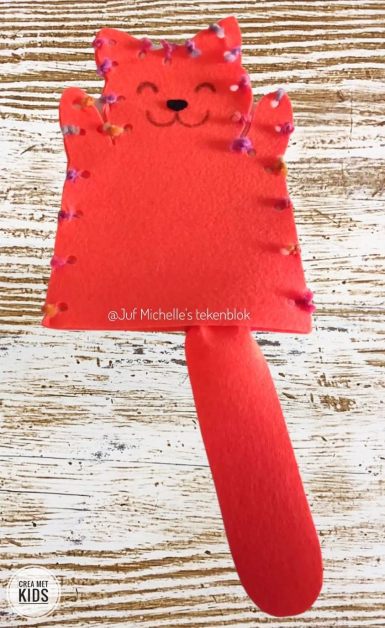 Maak je eigen 'Handpop' zónder naald & draad! » Crea met kids