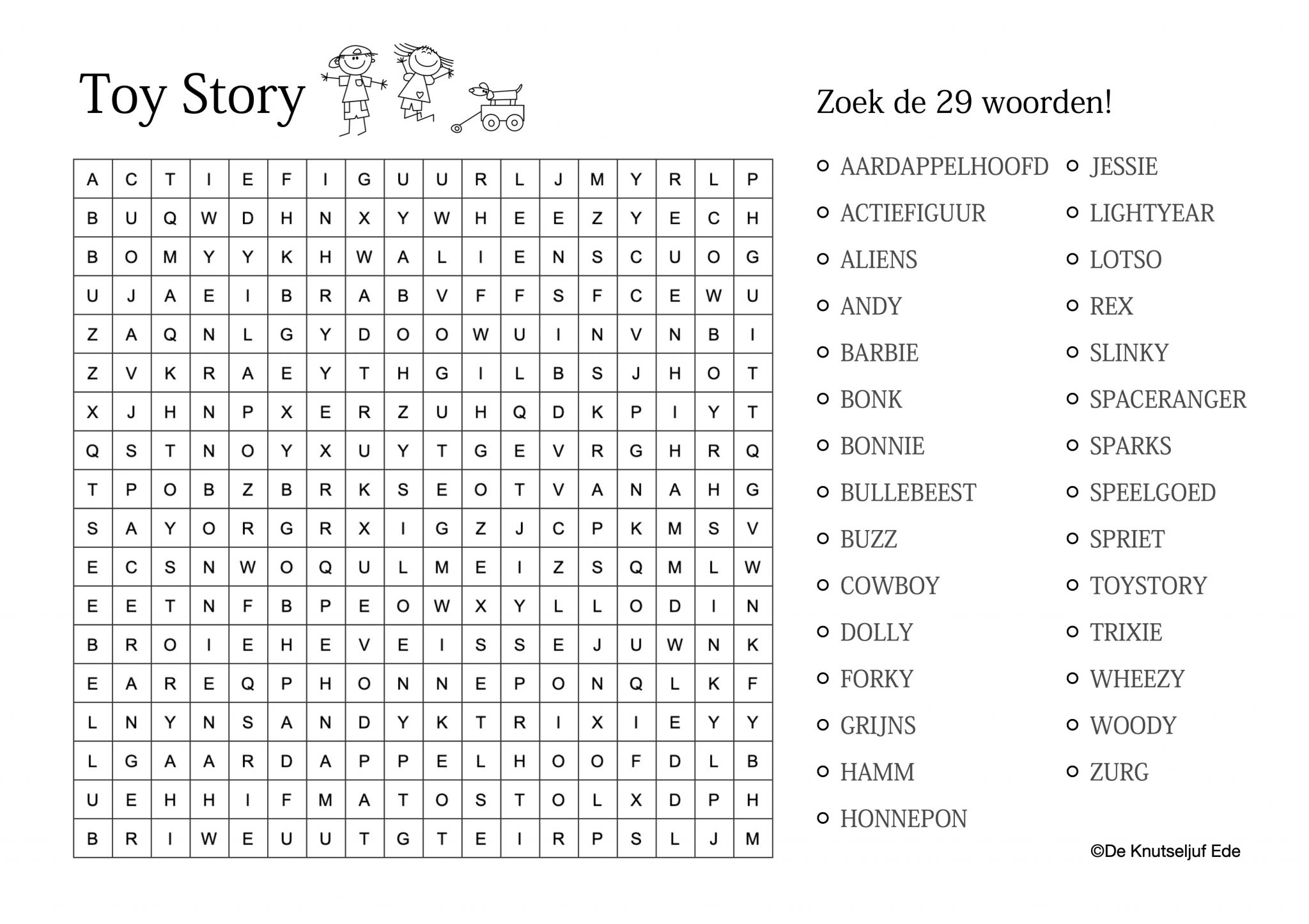 Woordzoekers » Crea met kids