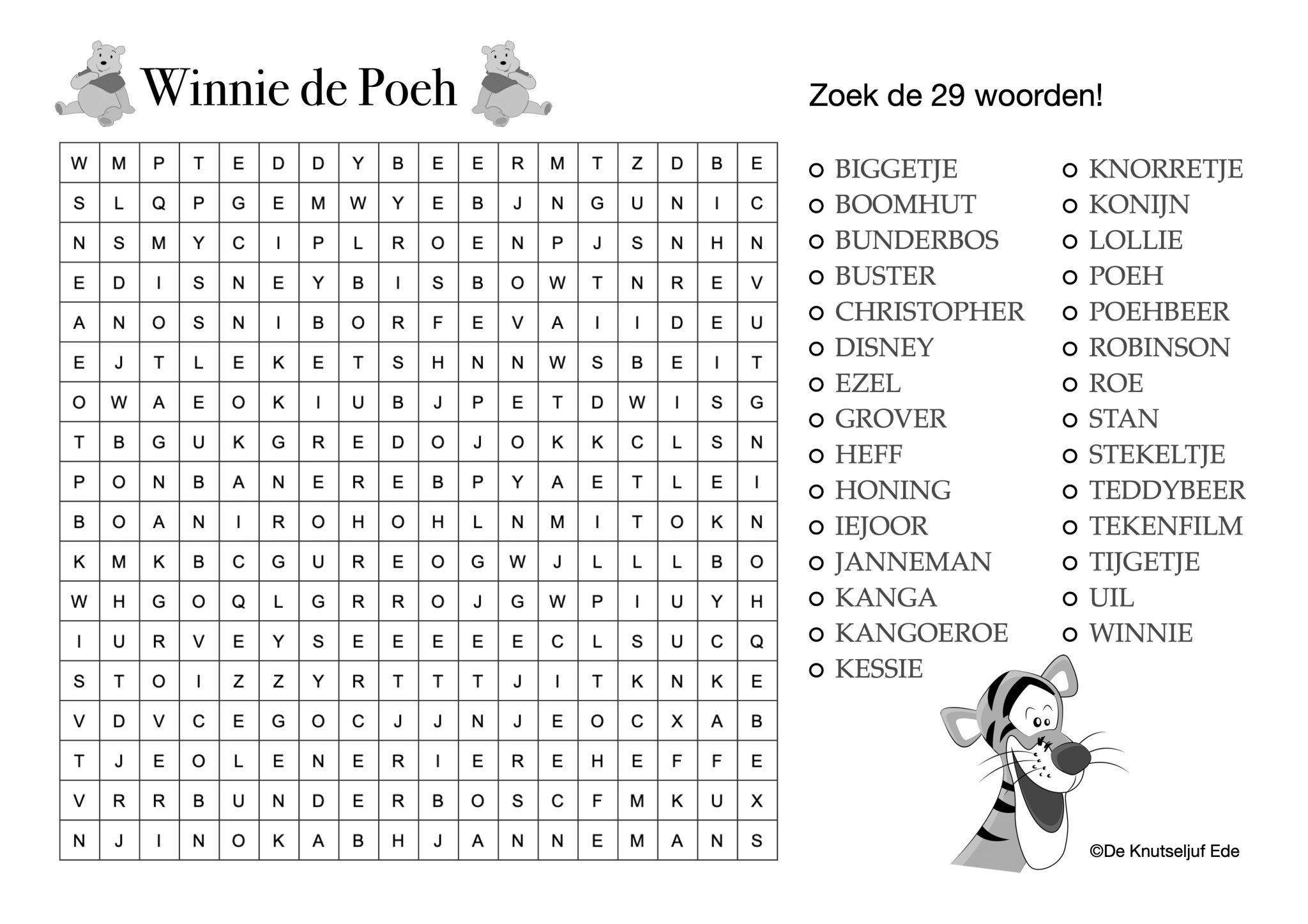 Woordzoekers » Crea met kids