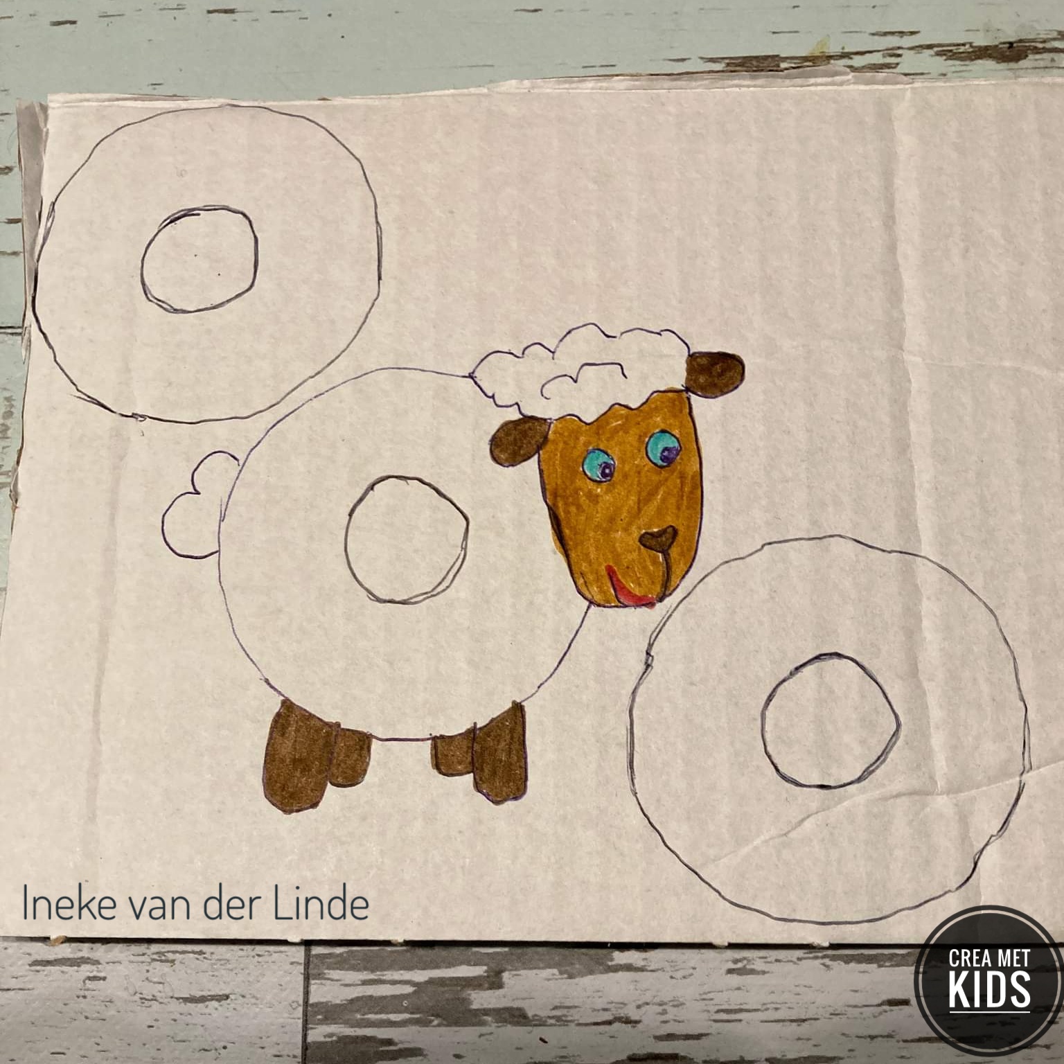 Schaapje maken met wol » Crea met kids