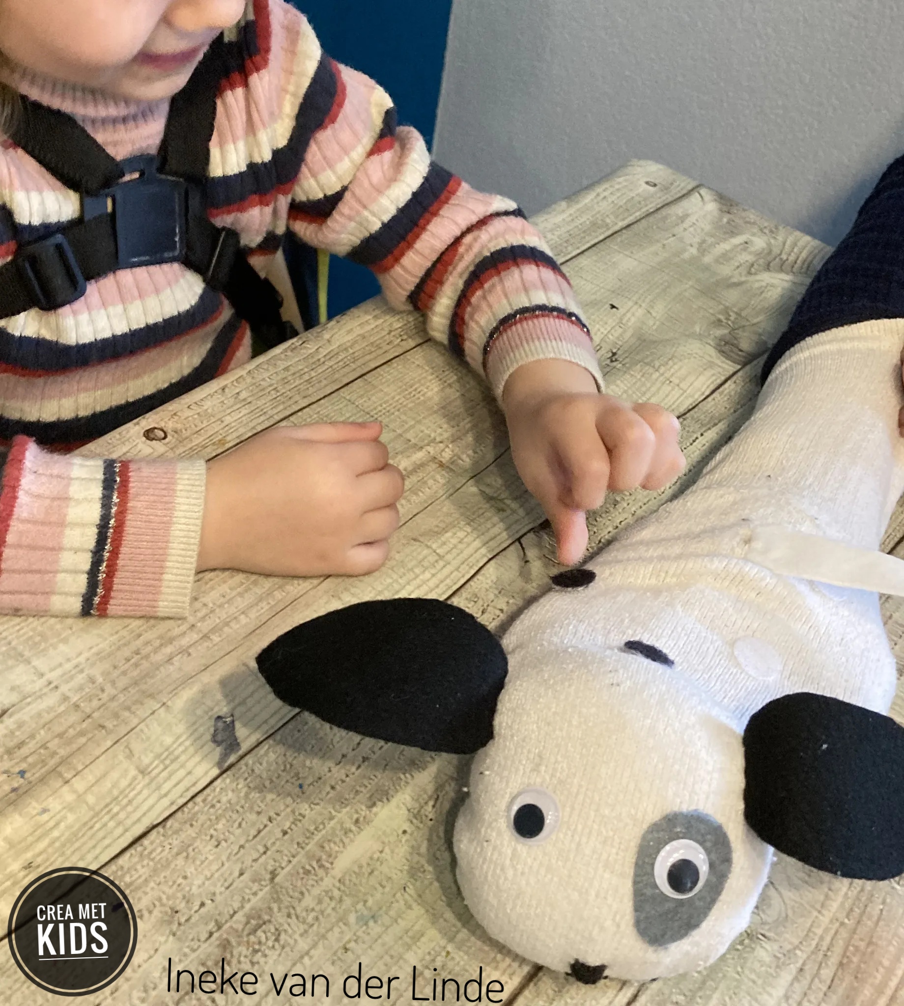 Muk de schattige sok handpop » Crea met kids