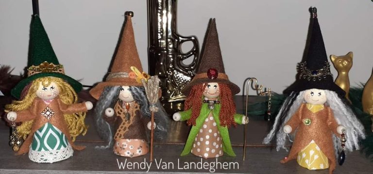 Heksen knutselen met bezem, heksenketel en kampvuur » Crea met kids