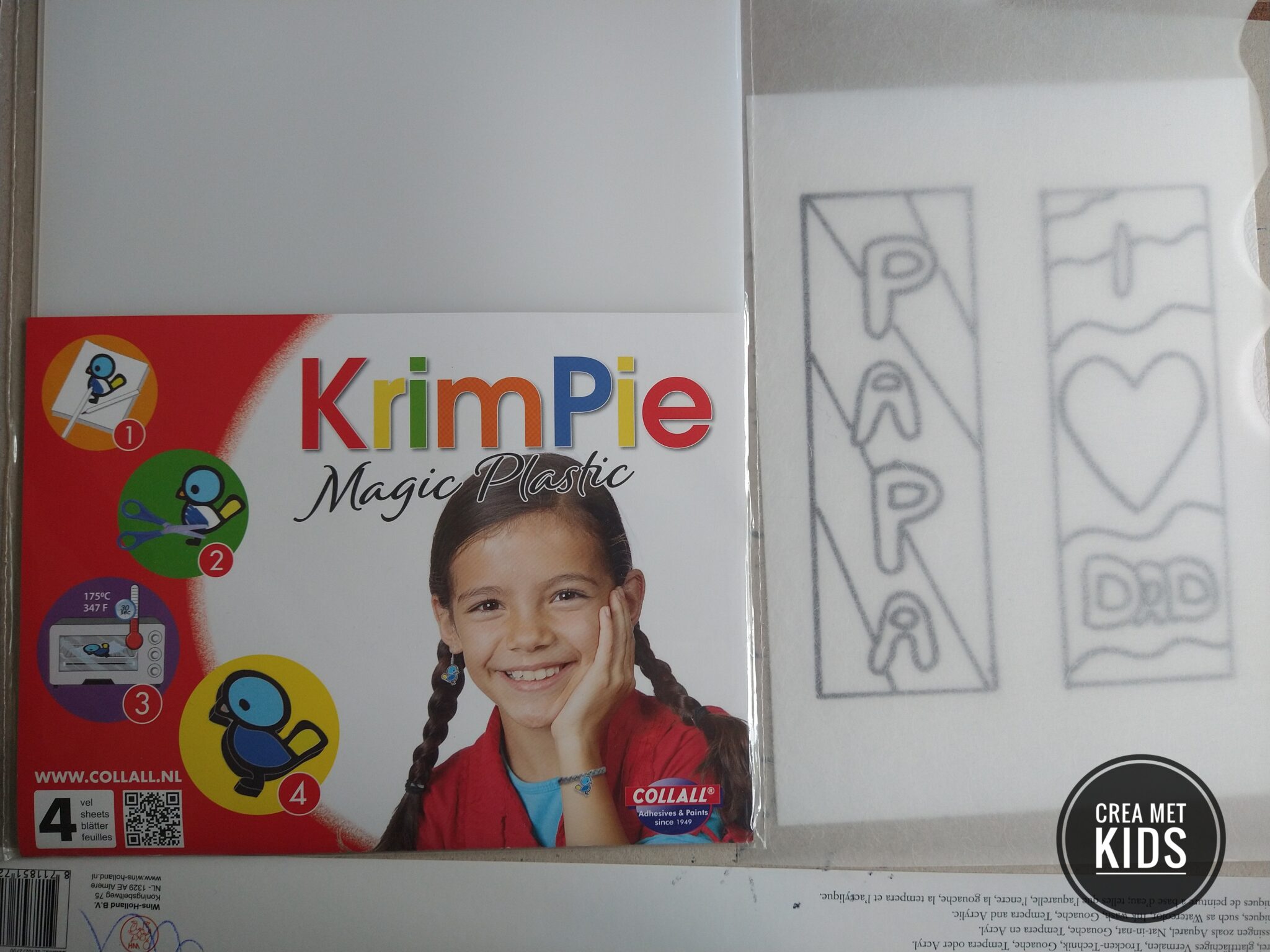Sleutelhanger maken met Krimpie voor Vaderdag » Crea met kids