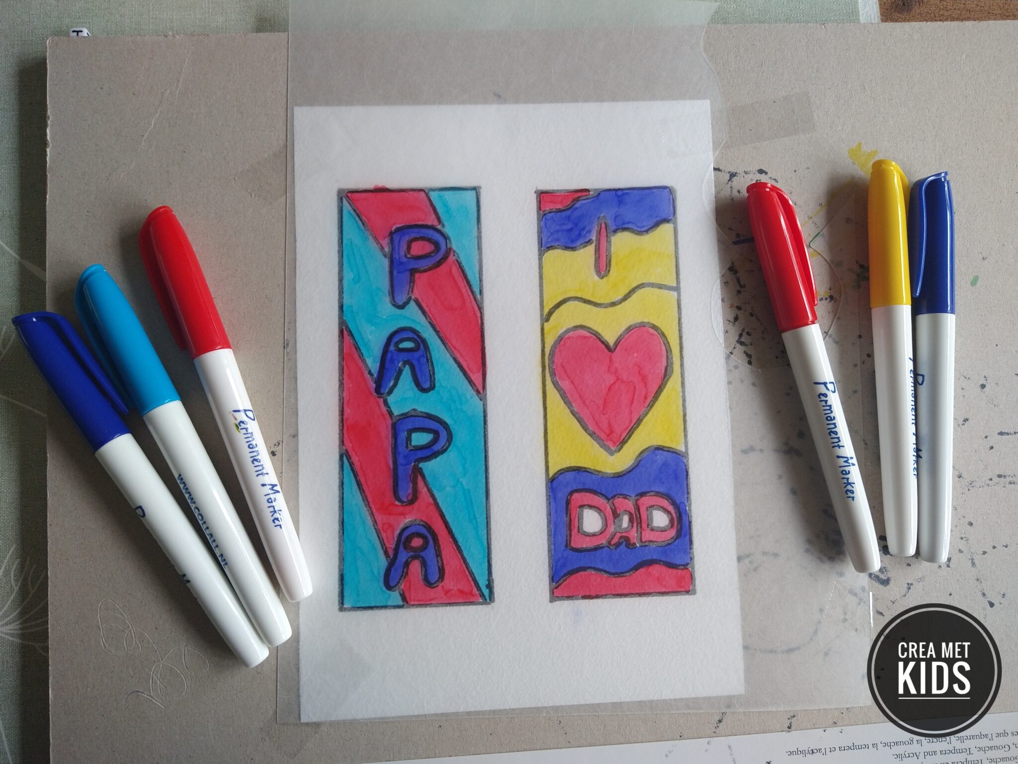 Sleutelhanger maken met Krimpie voor Vaderdag » Crea met kids