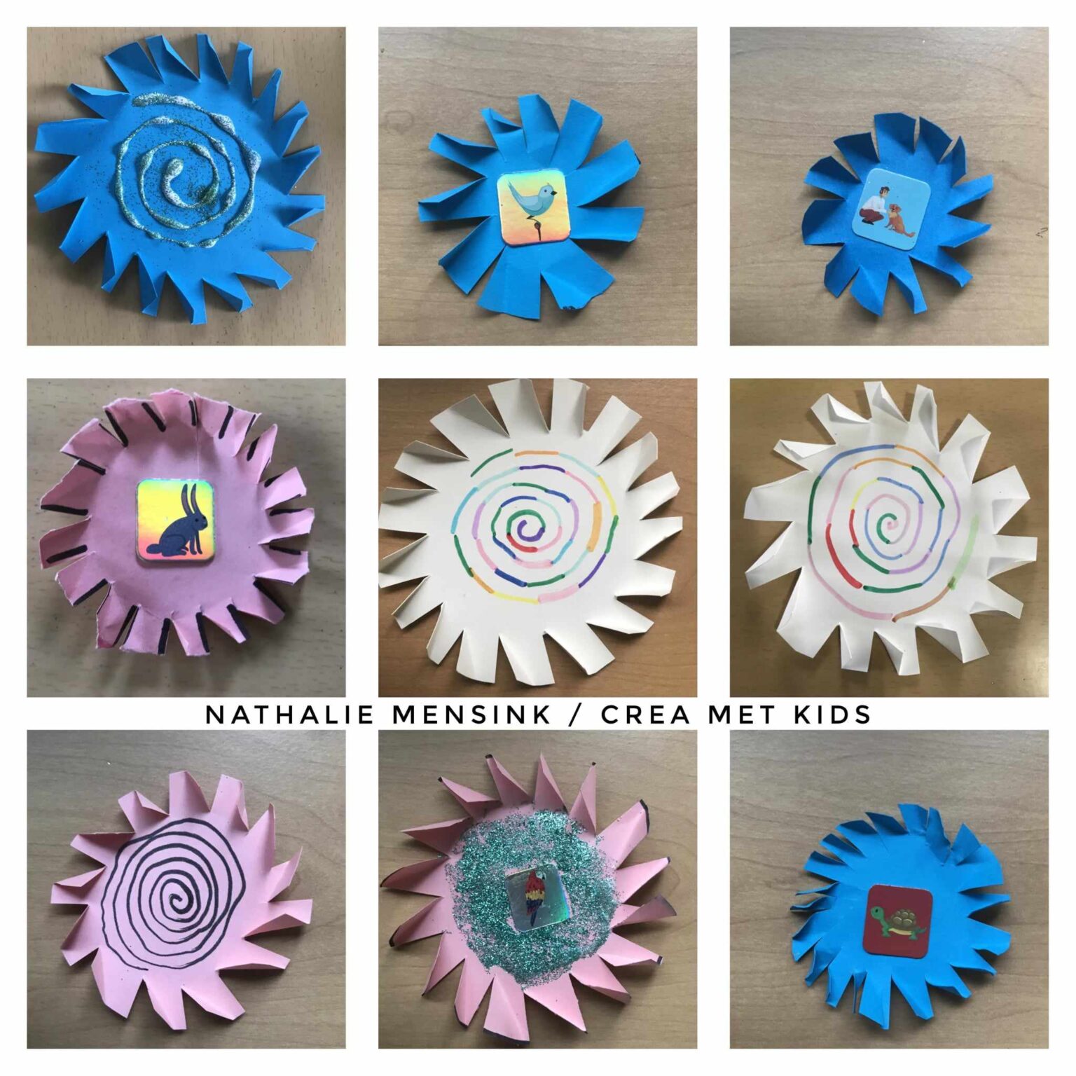 Herfst radertjes blazen met een rietje. » Crea met kids