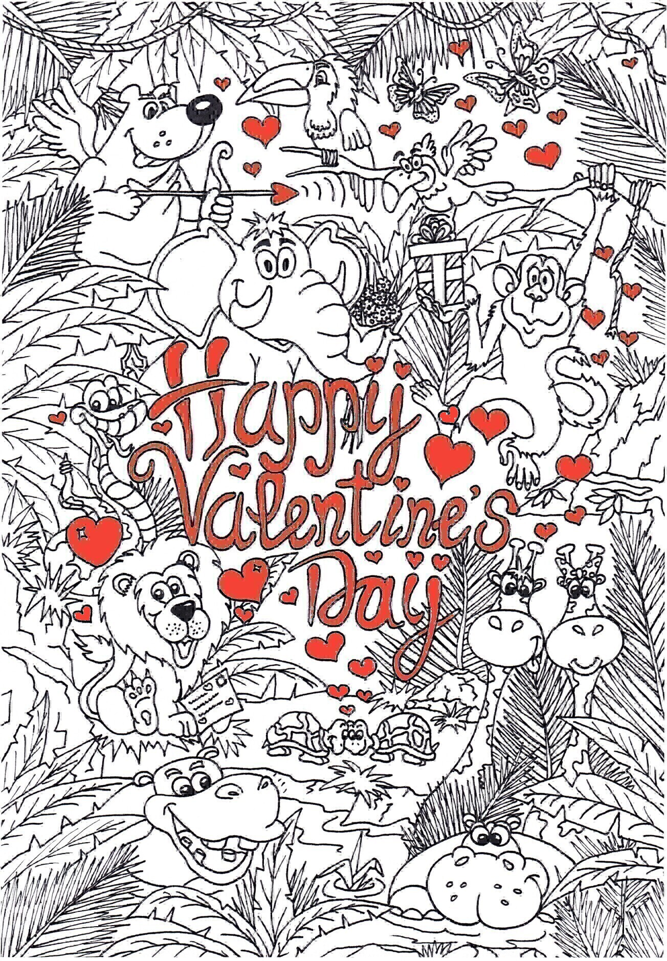 Valentijn kleurplaten » Crea met kids