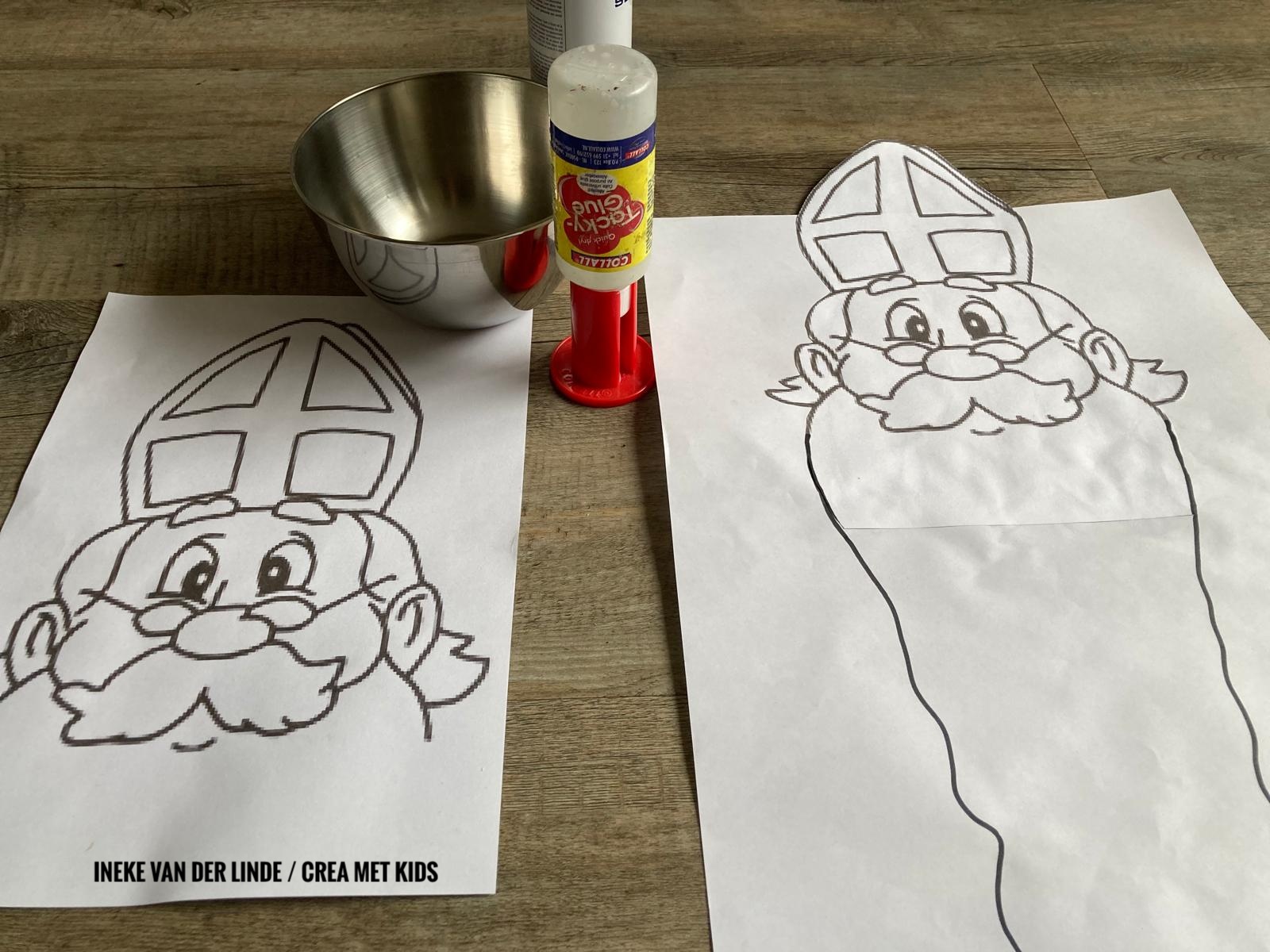 Sinterklaas baard maken met Puffy Paint » Crea met kids