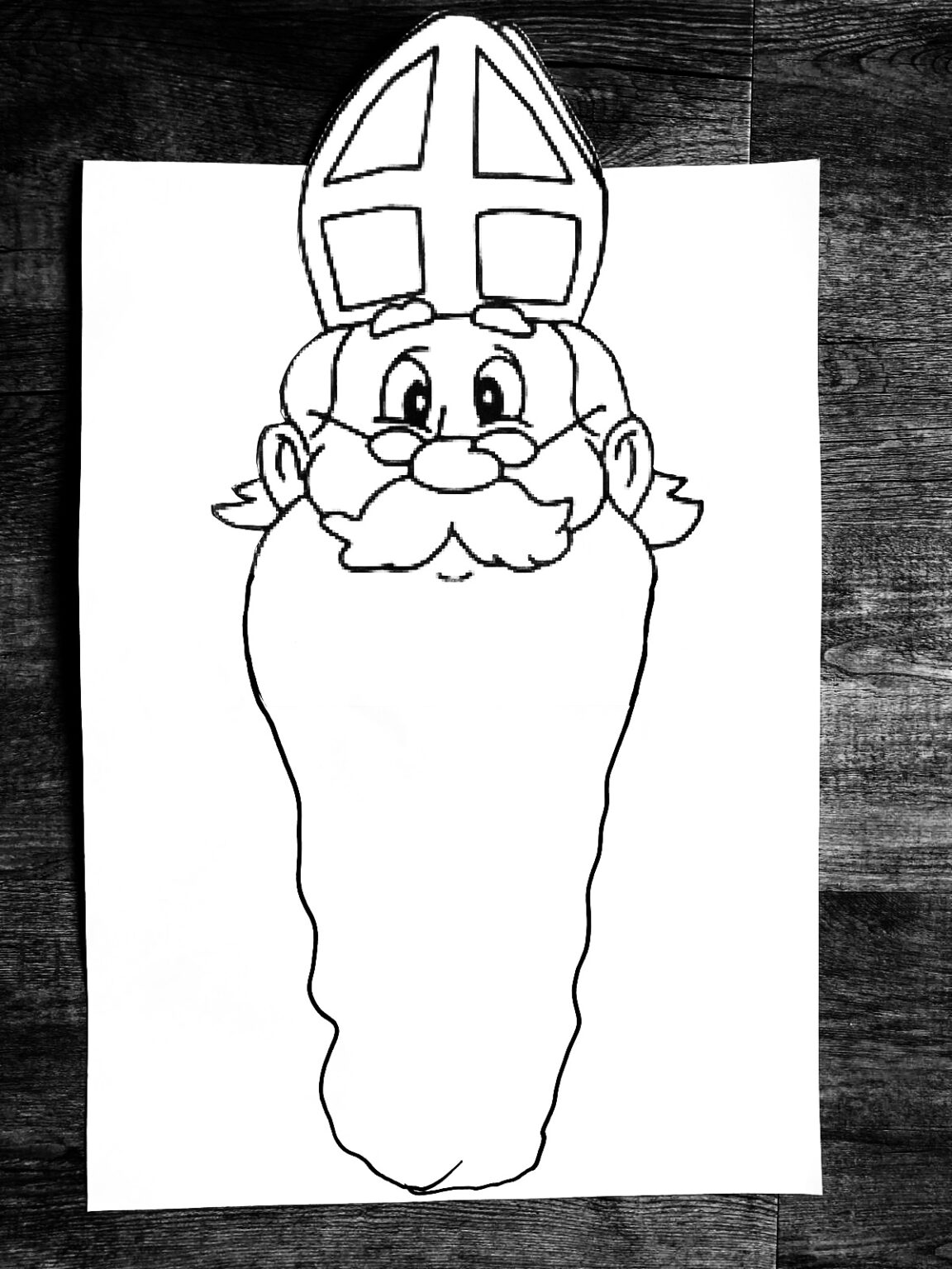 Sinterklaas baard maken met Puffy Paint » Crea met kids