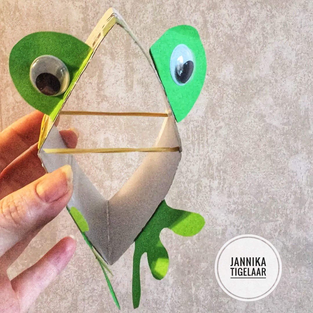 Kikker knutselen op papier » Crea met kids